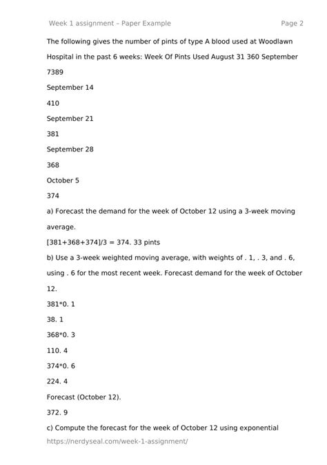 Week 1 Assignment 1272 Words Nerdyseal