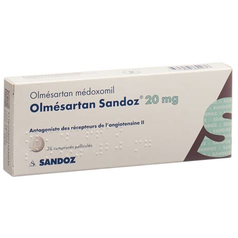 Olmesartan Sandoz Filmtabl 20 Mg Blist 28 Stk Online Bestellen