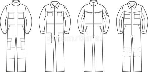 Protective Uniforms Set Stock Illustrations 95 Protective Uniforms