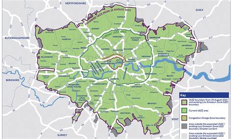 Ulez Map Where Is The Ultra Low Emission Zone Expanding To Daily