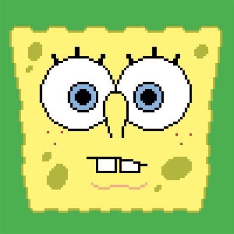 Pixilart Spongebob Blinking By Spongedrew