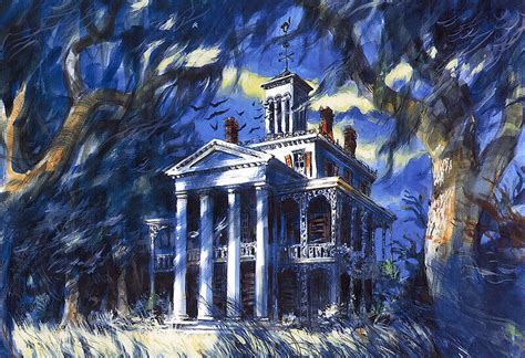Haunted Mansion Concept Art Print Poster Disneyland Wall Art Decor