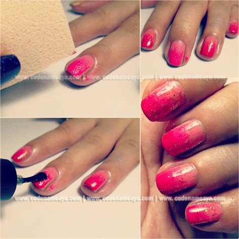 Tutorial Sponge Gradient Nail Art