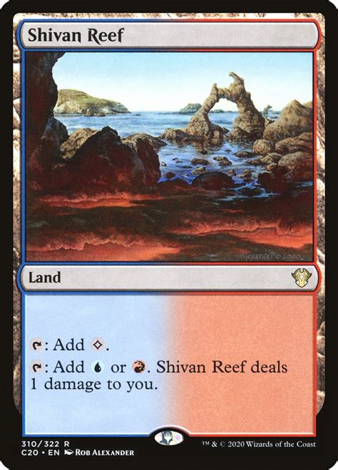 Shivan Reef C20 310 Magic The Gathering Card