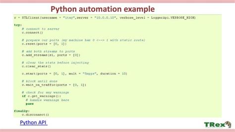 Trex Realistic Traffic Generator Stateless Support Pptx