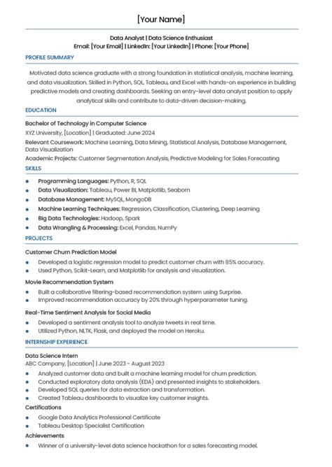 5 Data Analyst Resume Samples 360digitmg