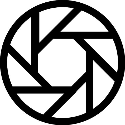 Camera Shutter Logo Vector