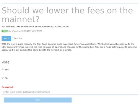 Voting Module Nem Documentation