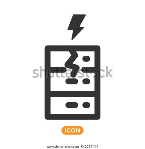 Server Crash Vector Icon Stock Vector Royalty Free 542237449