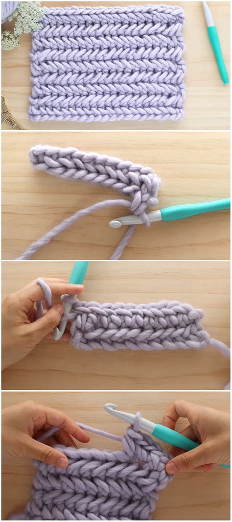 Herringbone Single Crochet Stitch Tutorial Design Peak