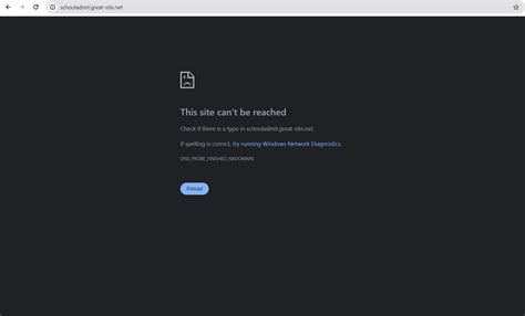 Dns Probe Finished Nxdomain Error Hosting Support Infinityfree Forum