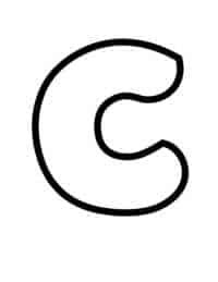 Free Printable Bubble Letter C Bubble Alphabet Letters