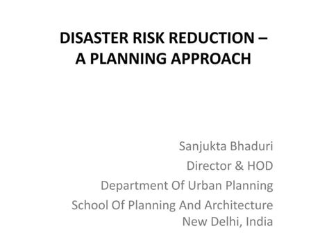 Ppt Mumbai Drr And Flood Risk Mitigation Pdf