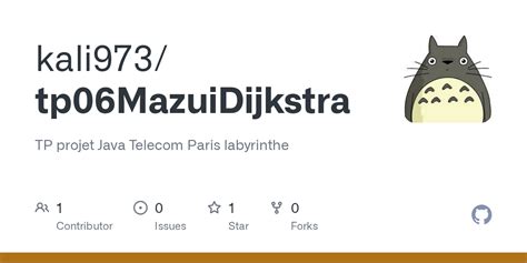 Github Kali973tp06mazuidijkstra Tp Projet Java Telecom Paris Labyrinthe