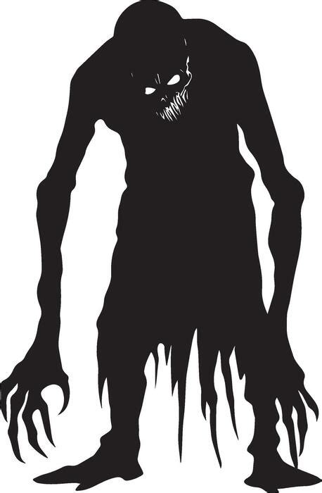 Scary Horror Silhouette Vector Art Icons And Graphics For Free Download