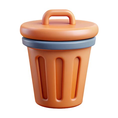 Radiant Inspired Trash Can Pictogram Scalable Design Flat Color Single Weight Stroke With