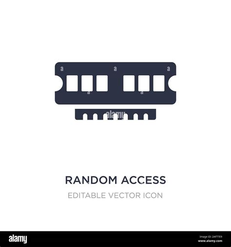 Random Access Memory Chip Icon On White Background Simple Element Illustration From Computer