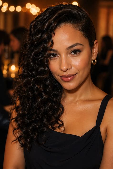 12 Cocktail Party Styles For Curly Hair Bold Hairstyles