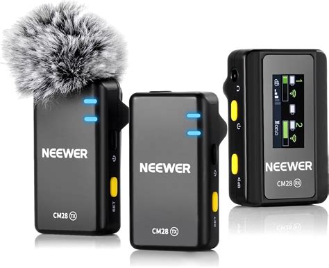 Neewer Cm28 Wireless Lavalier Microphone System 1 Click