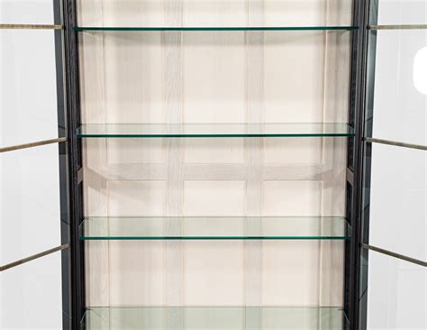 Modern Oak And Brass Bookcase Cabinet Carrocel Fine Furniture