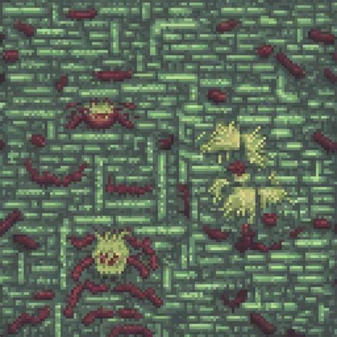 Pixel Art Maze With A Dragon Navigate Through A Classic Pixelated Maze Featuring A Majestic