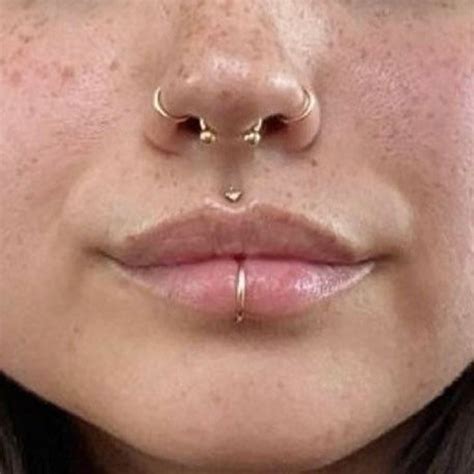 Gold Silver Stainless Steel Nose Hoop Ring Septum Lip Tragus Etsy Uk