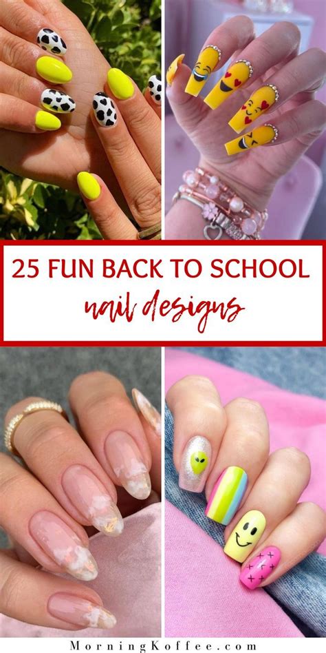 25 Fun Back To School Nail Designs School Nails Back To School Nails