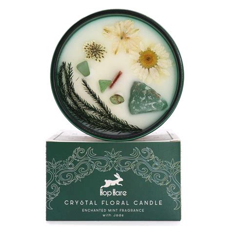 Hop Hare Crystal Magic Flower Candles The Magician Etsy Uk