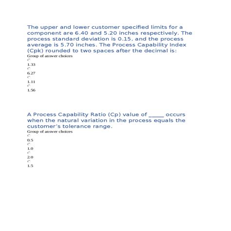 Using Statistical Process Control The Ucl And Lcl For An Xbar C