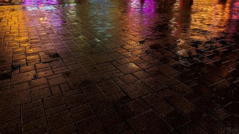 Premium Photo Light Reflection On A Wet Floor