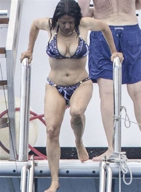 Salma Hayek In A Bikini At The Coast Of Mexico 08132023 • Celebmafia