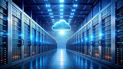 Seamless Cloud Data Migration A Symphony Of Data Flow Generative Ai Stock Illustration