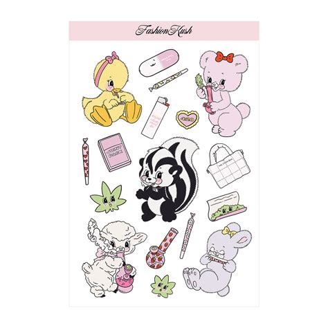 Puff Puff Pass The Sticker Sheet Fashionkush