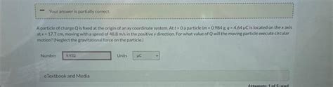 Solved A Particle Of Charge Q Is Fixed At The Origin Of An Chegg