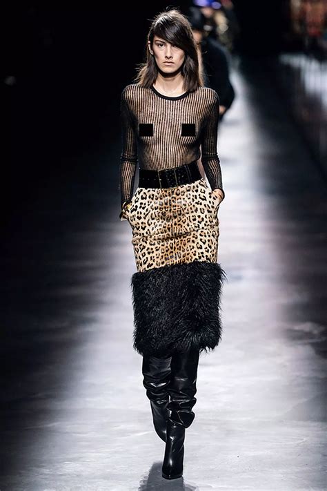 Paris Fashion Week Models Flash Bare Breasts During Saint Laurent
