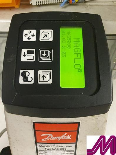Used Danfoss Magflow Mag 5000 Flow Meter With Mag 1100 Food Head For