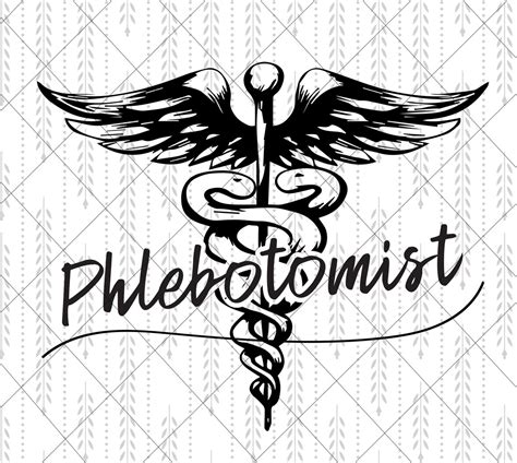 Phlebotomist Caduceus Symbol Sublimation Png File Etsy