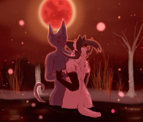 Rule 34 3 Eyes 6 Horns Anthro Beach Black Body Black Fur Bodily Fluids Bovid Breast Grab