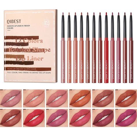 Coollooc 12 Colors Matte Lip Linerlipstick Setone Step Lips Makeup