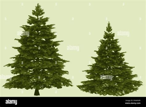 Vector Glow Christmas Tree Stock Vector Images Alamy