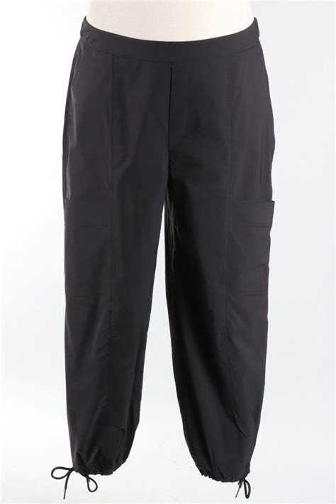 Cargo Crop Pant Black