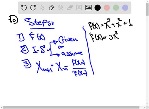 SOLVED Use A Calculator Or Program To Compute The First Iterations Of Newton S Method When
