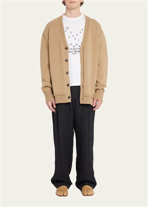 Maison Margiela Men's Tabi Babouchev Tabi-Toe Leather Slip-On Shoes ...