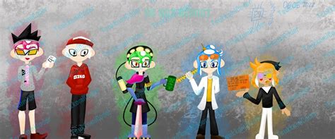 I Made Some Splatoon Crossover Art With A Few Other Series Lol Try To Guess Them In The