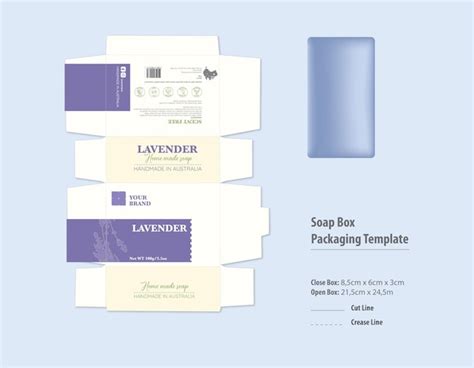 Premium Vector Soap Packaging Box Template Vector Illustration For