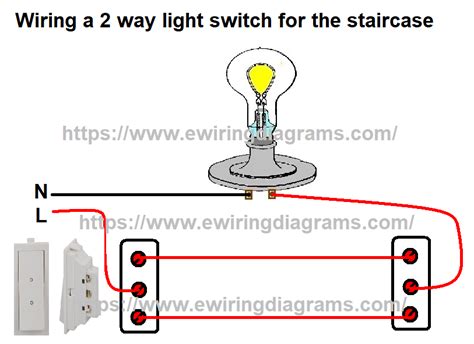Wiring A 2 Way Light Switch For The Staircase