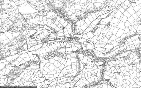 Historic Ordnance Survey Map Of Abergorlech 1886