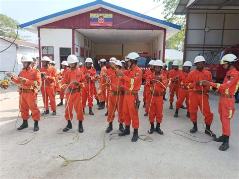 လပွတ္တာမြို့နယ် မီးသတ်ဦးစီးမှူးရုံး၌ ရှာ‌ဖွေကယ်ဆယ်ရေးမွမ်းမံသင်တန်းဖွင့