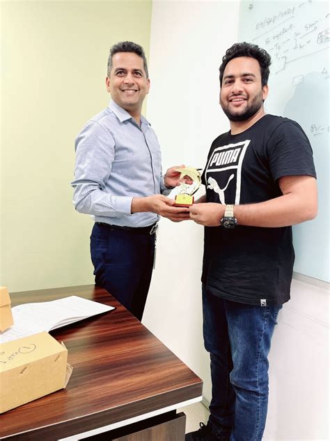 I Wanted To Share My Happiness Of Receiving The Star Of The Month Award Pankaj Mali 12 Comments