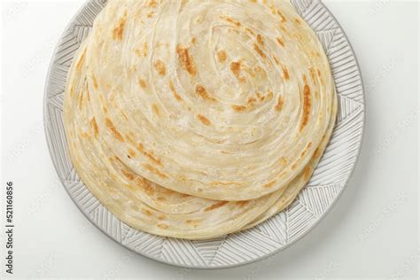 Kerala Paratha Porotta Roti Malabar Parotta Barotta Is A Layered Flatbread Made From Maida Flour